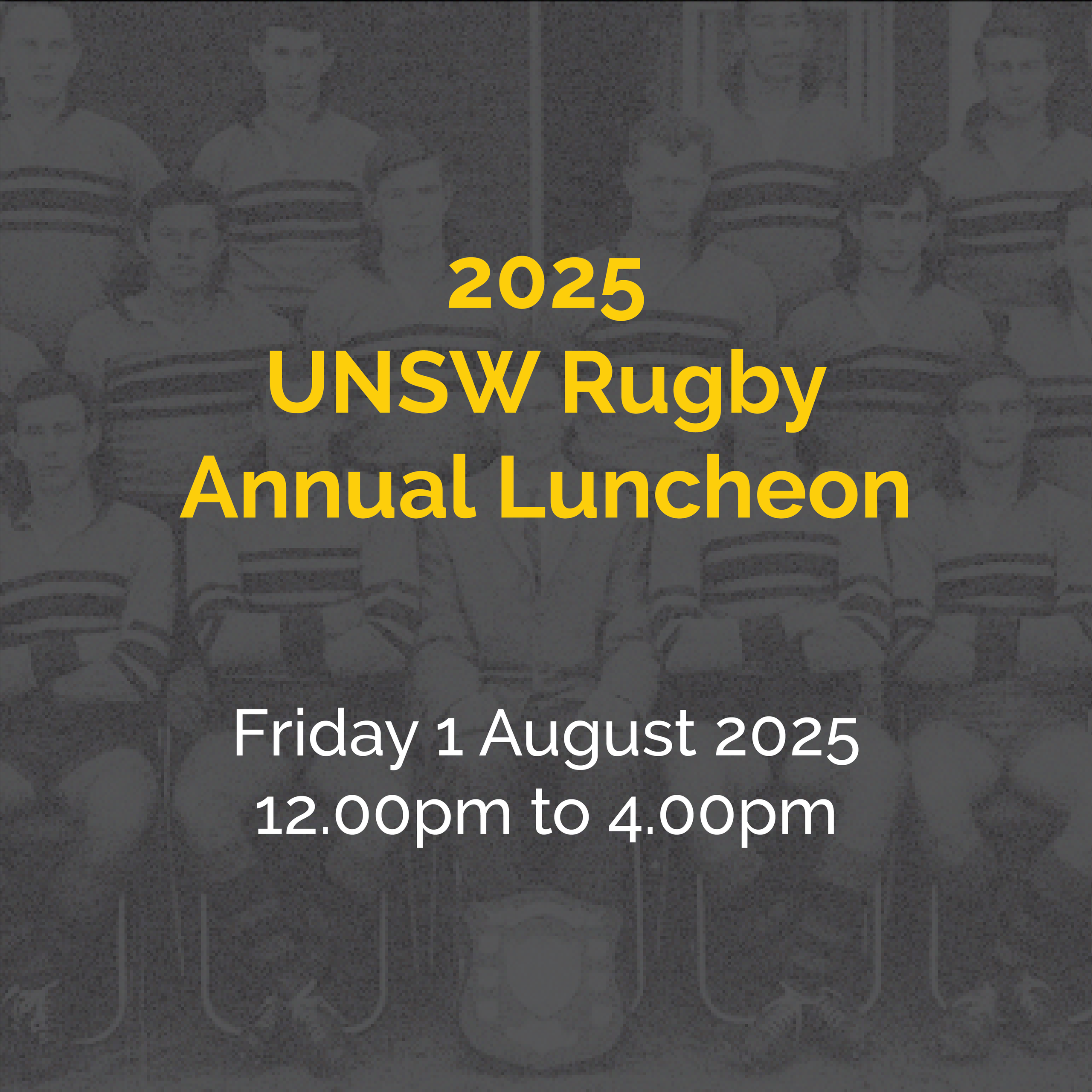 2025 UNSW Rugby Annual Luncheon | UNSW Rugby est 1949